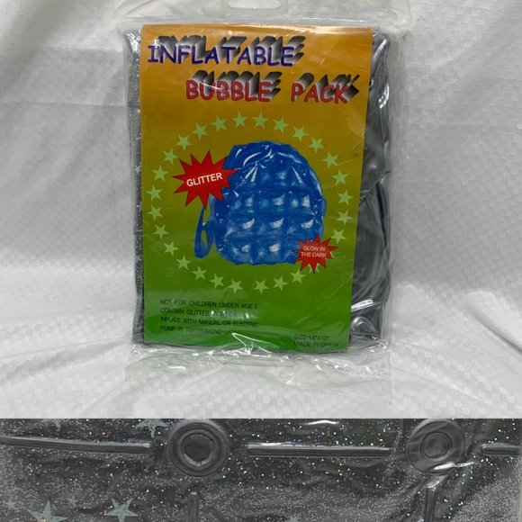 Vintage | Bags | Vintage Deadstock 9s Inflatable Glow In Dark Glitter ...